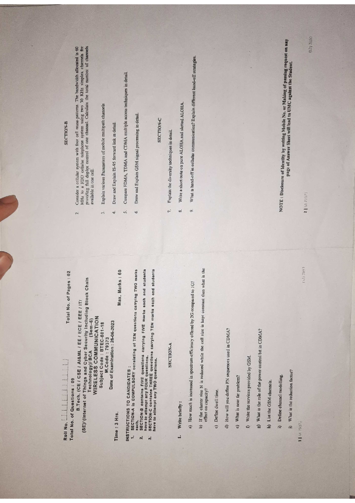 6TH SEM CSE PTU Final 2023 - Computer science engineering - Studocu