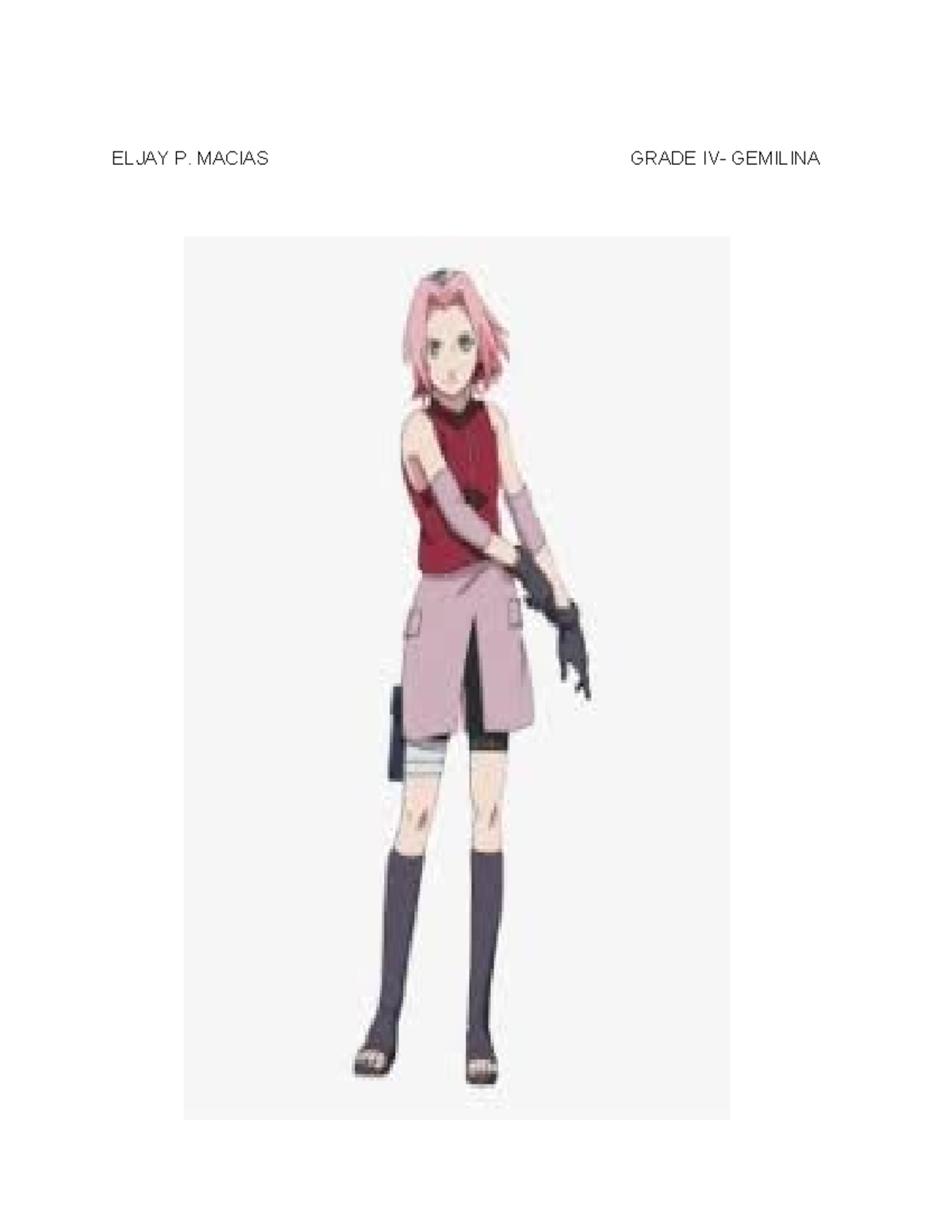 Sakura 0 - sw323 - Soscial Psychology - ELJAY P. MACIAS GRADE IV ...