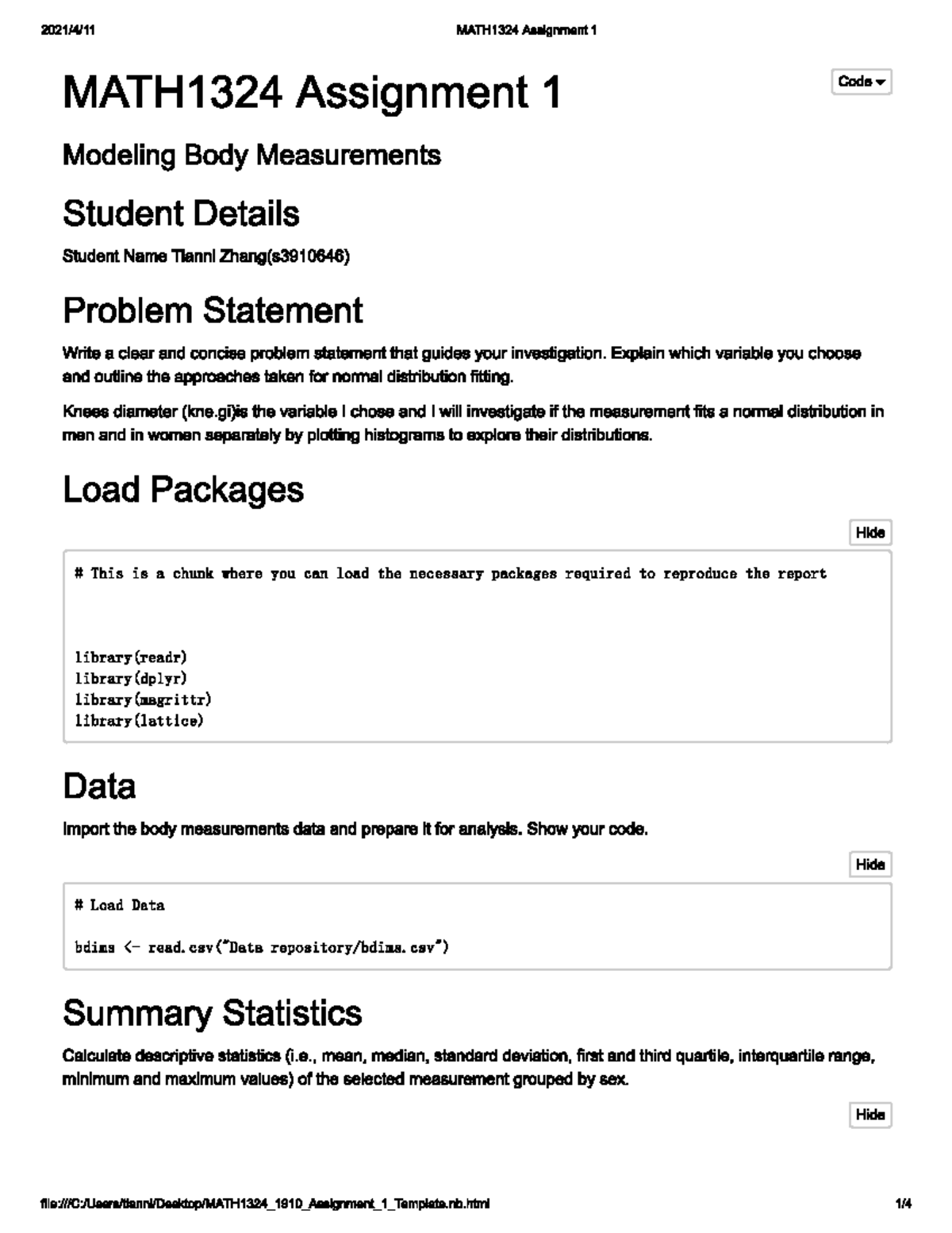 Applied Analytics Assignment 1 - MIS762 - Studocu