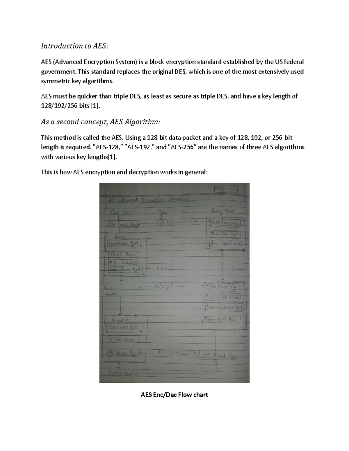 Aes Algorithm Assignment Introduction To Aes Aes Advanced