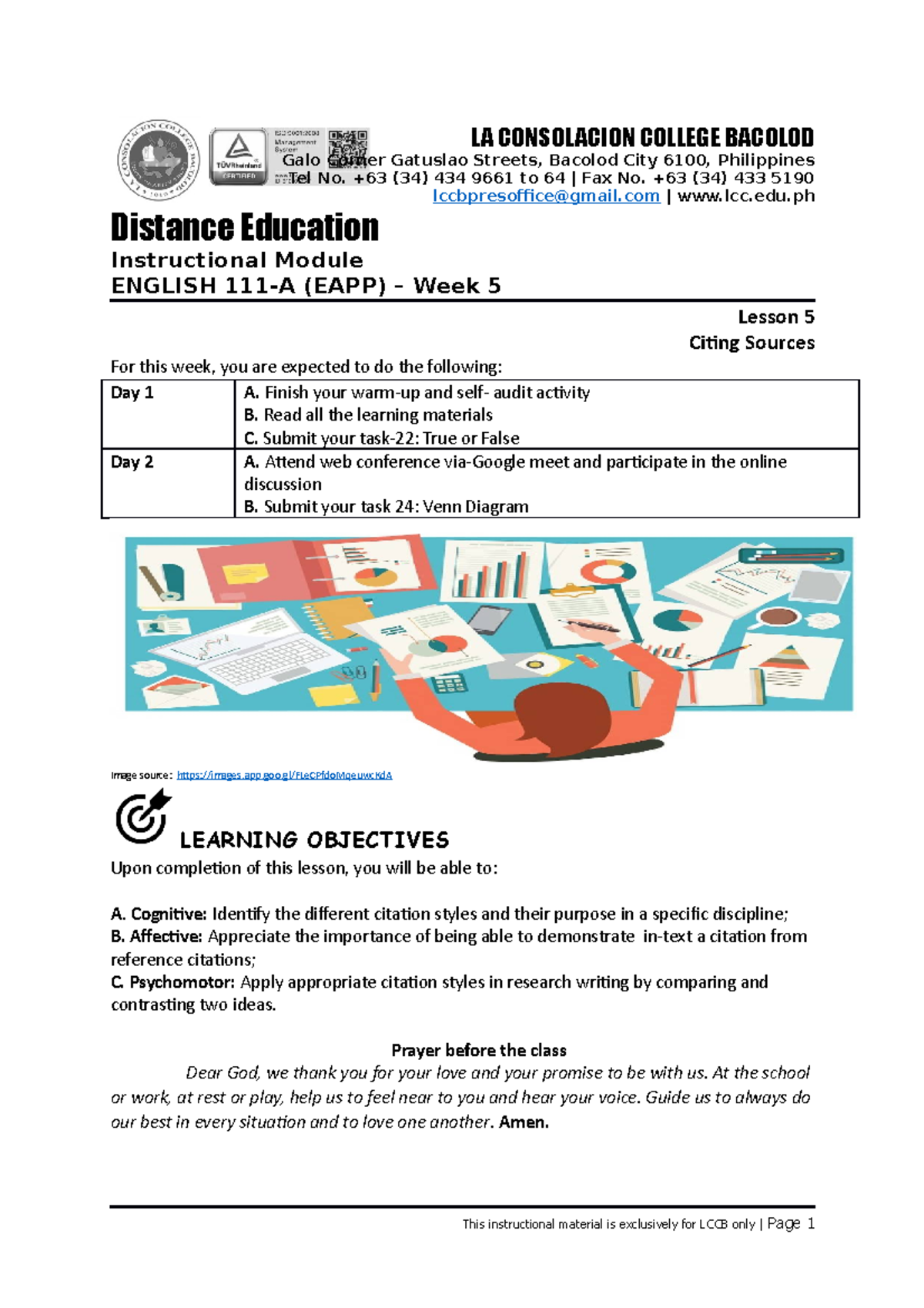 EAPP-Module-Week-5 final - LA CONSOLACION COLLEGE BACOLOD Galo Corner ...