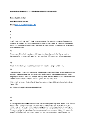 History of English Script and Revision - Lecture 1, History of English ...