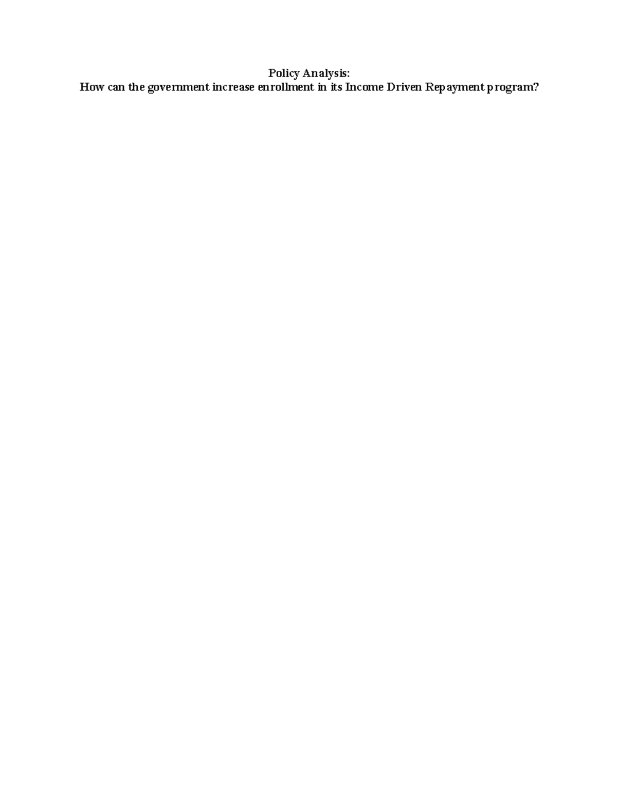 POL2353 Final Policy Paper Policy Analysis How Can The Government pol2353-final-policy-paper-policy-analysis-how-can-the-government