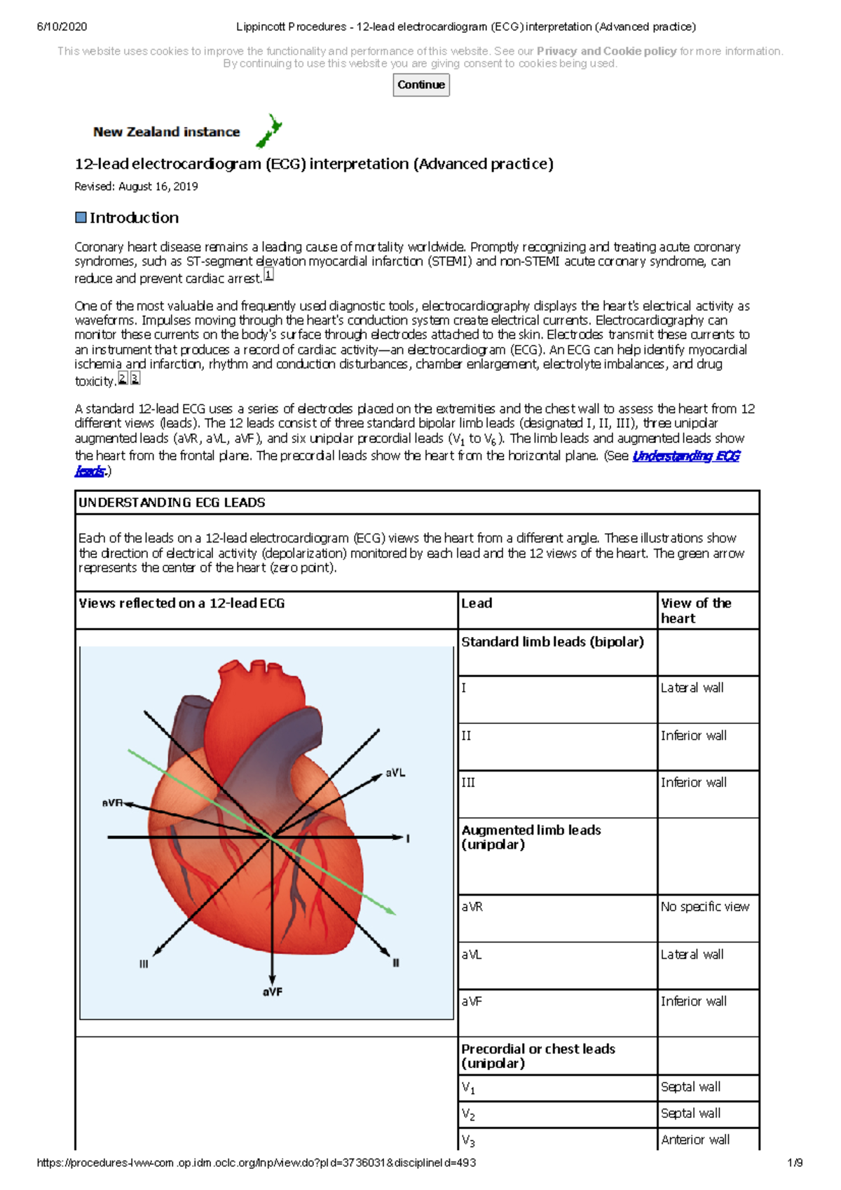 Lippincott - 12-lead electrocardiogram (ECG) interpretation (Advanced ...
