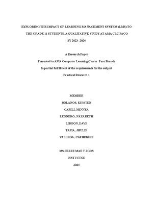 Group 1 3Iss pina ka final - THE CONTRAST OF ANIMATORS TO THE PROJECT ...