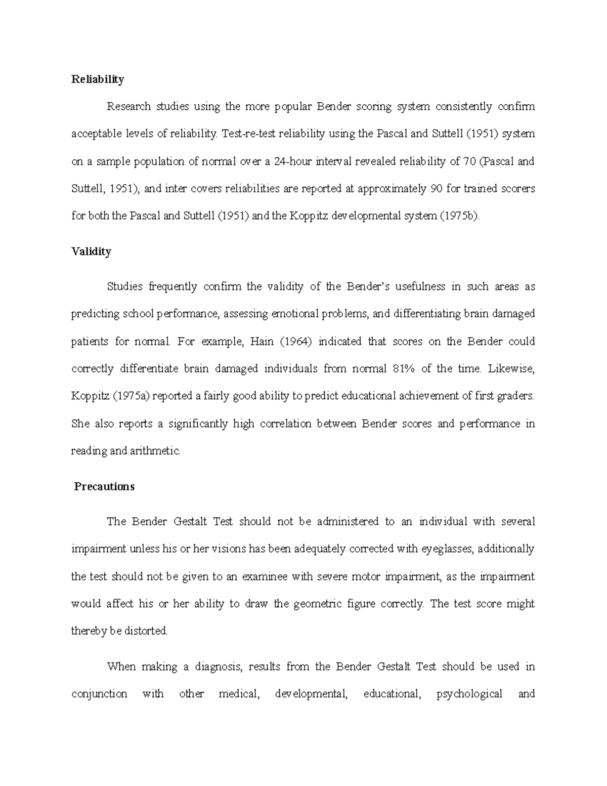 BGT - for practical - Reliability Research studies using the more ...