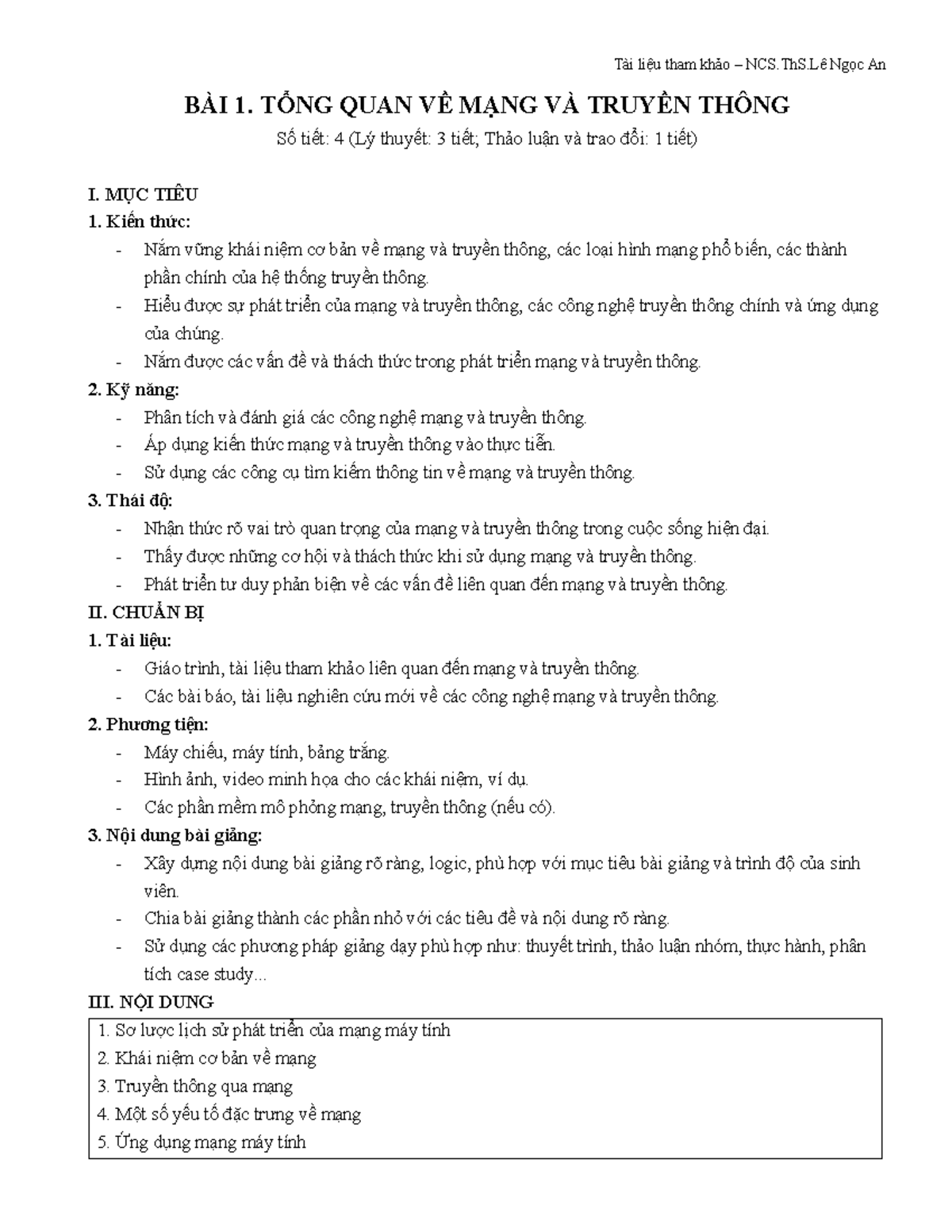 Fithou Bài 1. Tổng quan về mạng truyền thông Final - 1. Sơ lược lịch sử ...