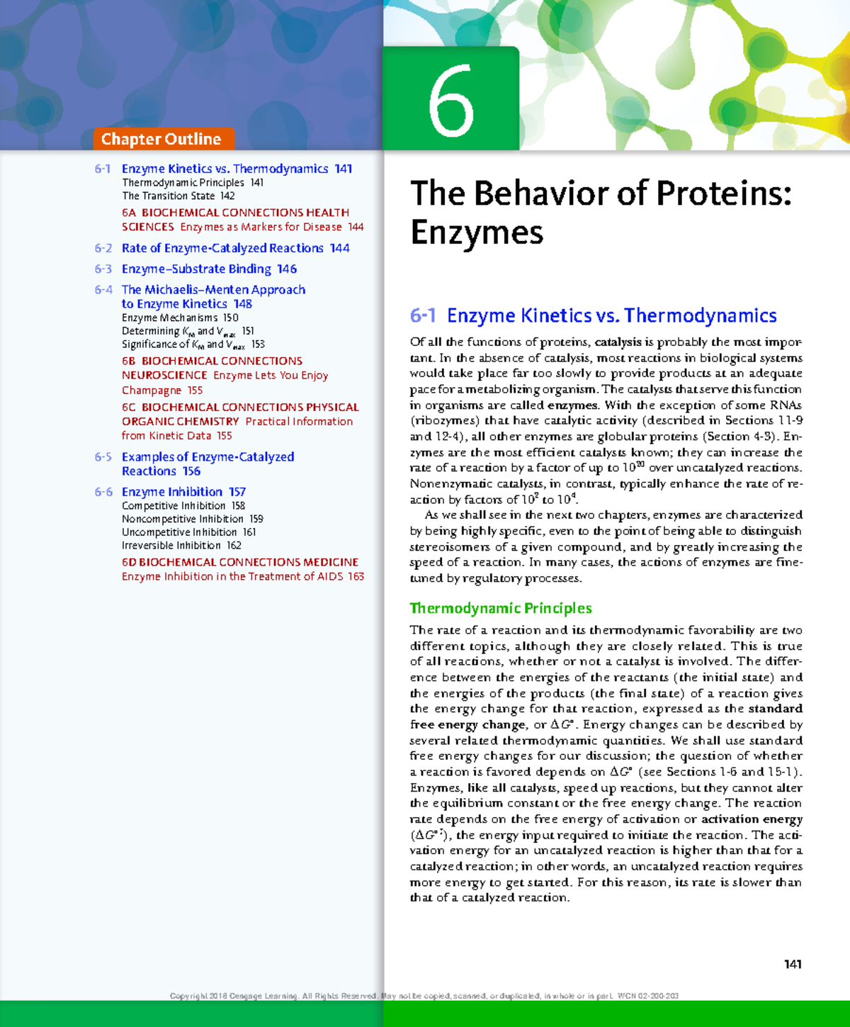 Biochemistry, 9th ed Enzymes - Chapter Outline The Behavior of Proteins ...