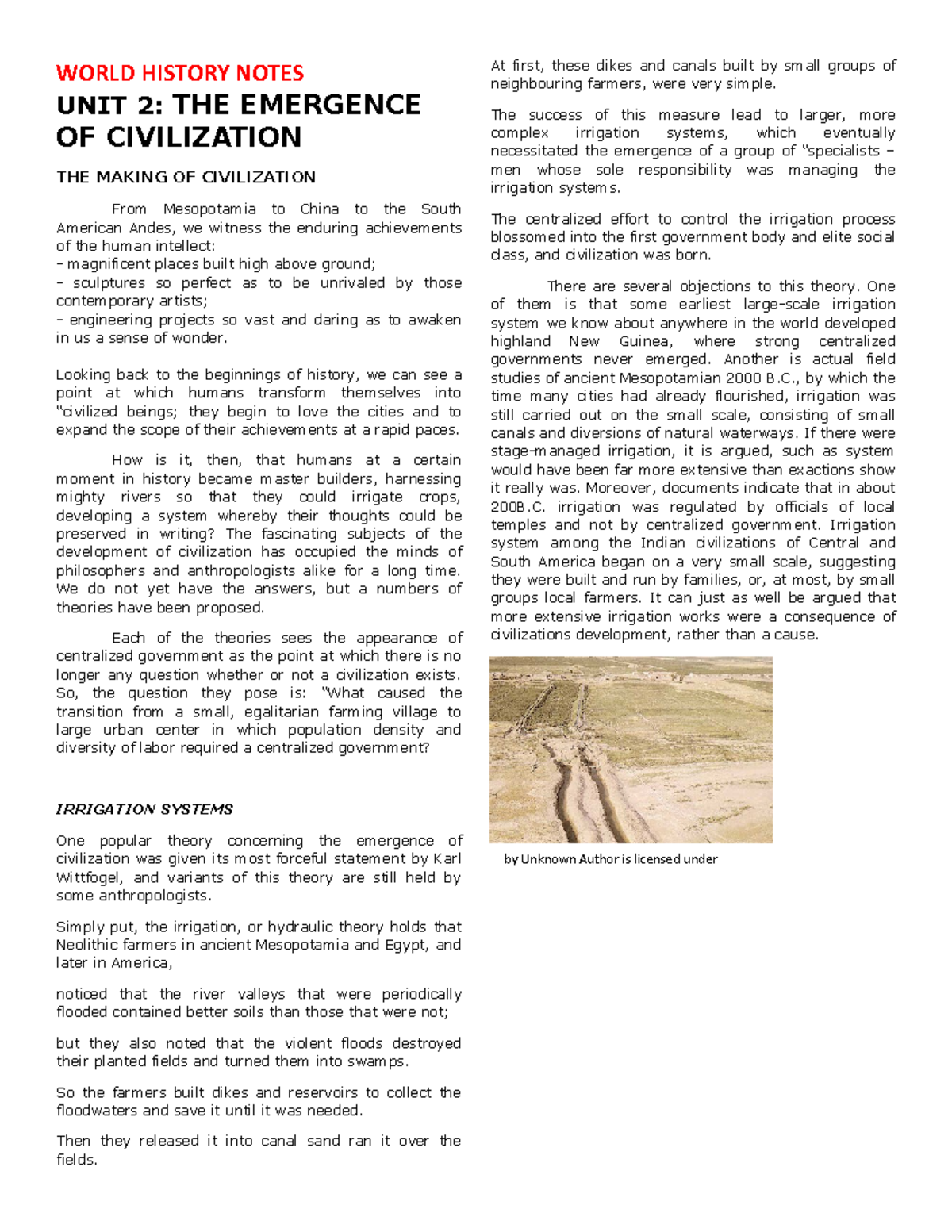 1ST SEM Midterm Notes Compilation - WORLD HISTORY NOTES UNIT 2: THE ...