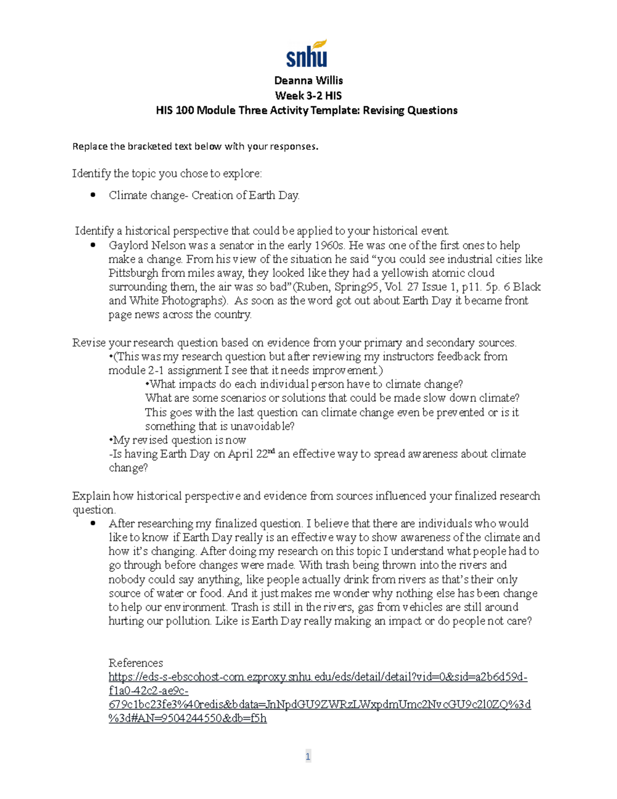 His week 3-2 - Essay - SCS200 - SNHU - Studocu