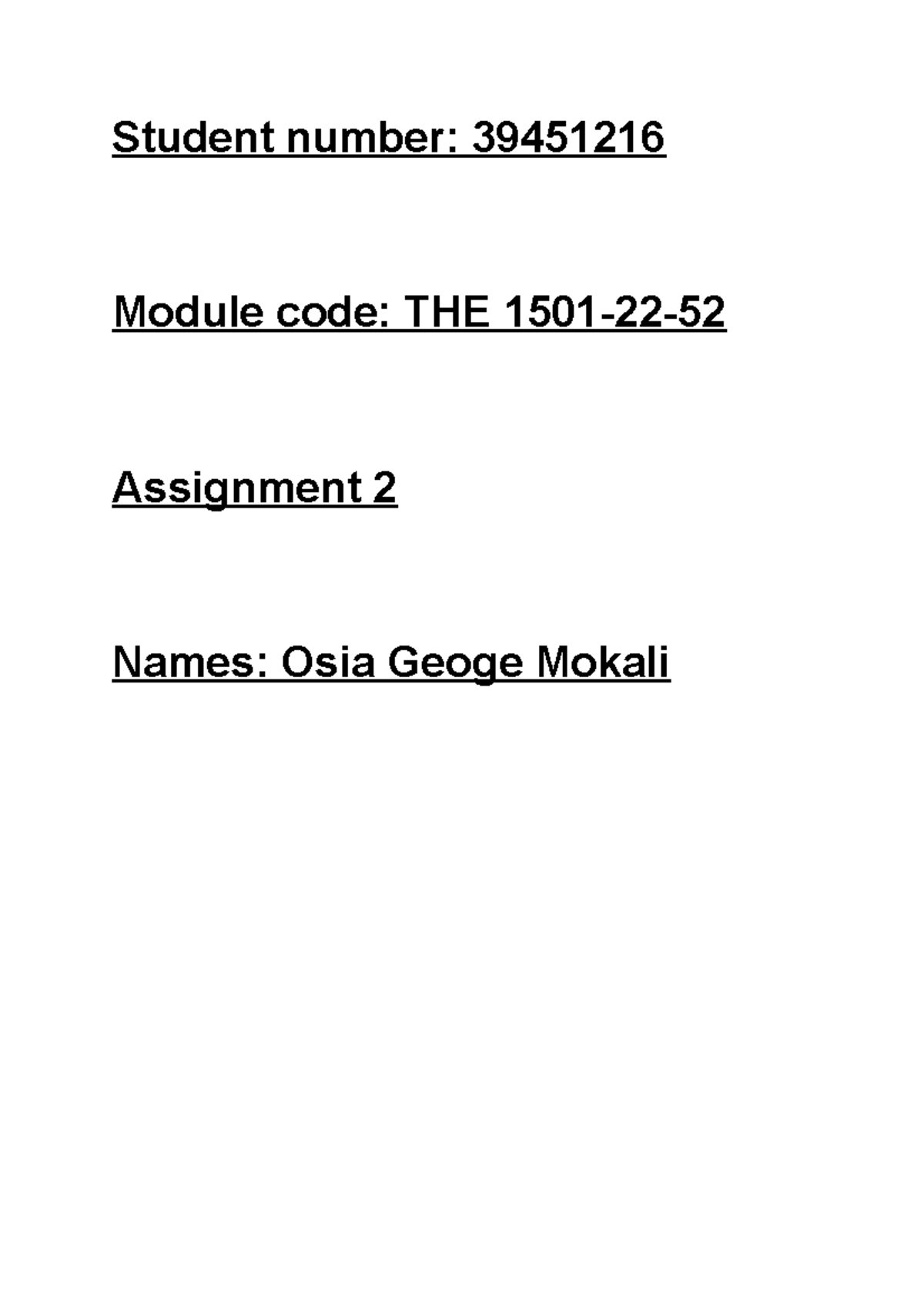 Geoge Assignment 1 - AFL - Student number: 39451216 Module code: THE ...