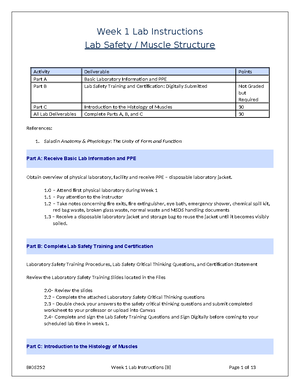 Anatomy and Physology 4 lab assignement - Week 7 Lab Instructions (Blended) Human Development ...