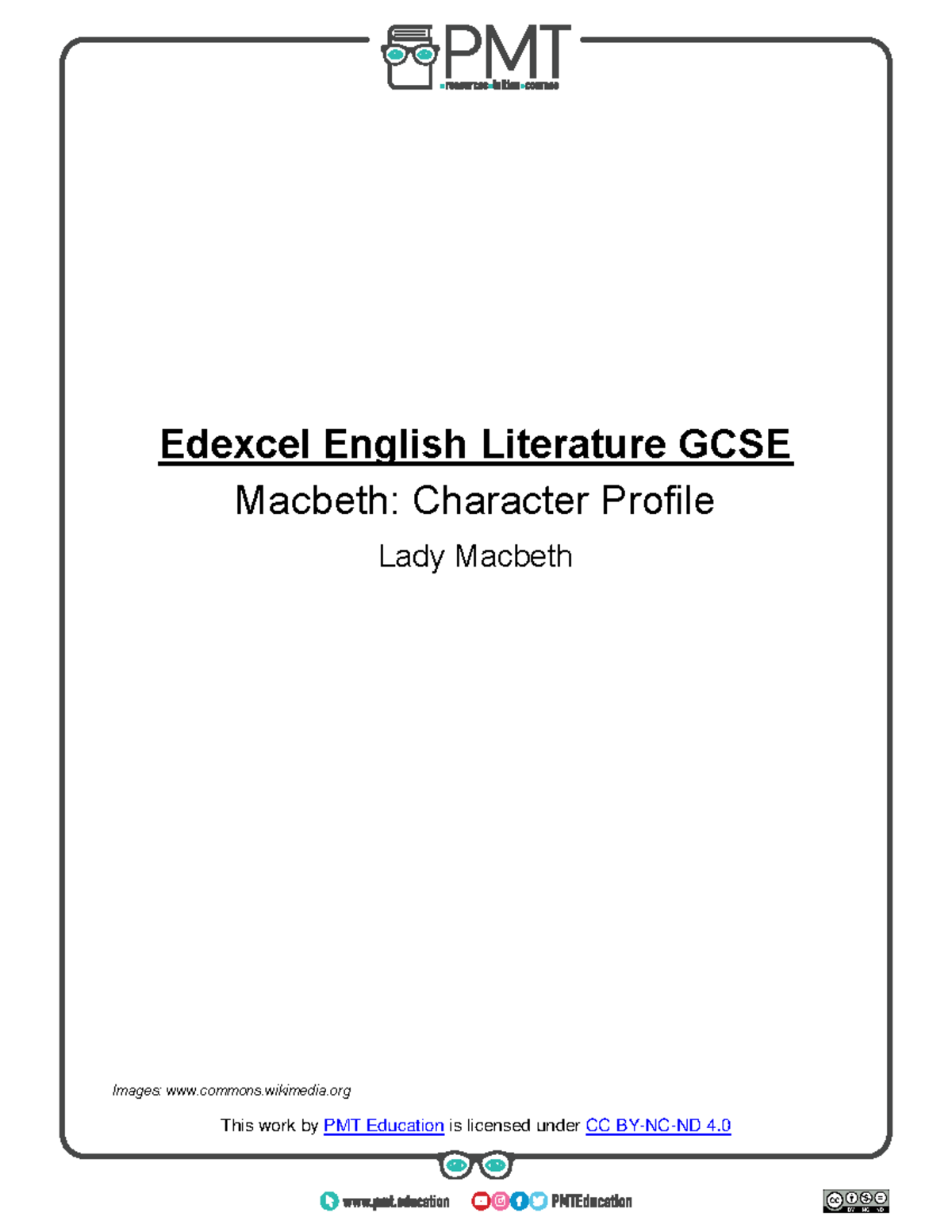 Lady Macbeth (Brief) - bit/pmt-edu-cc bit/pmt-cc Edexcel English ...