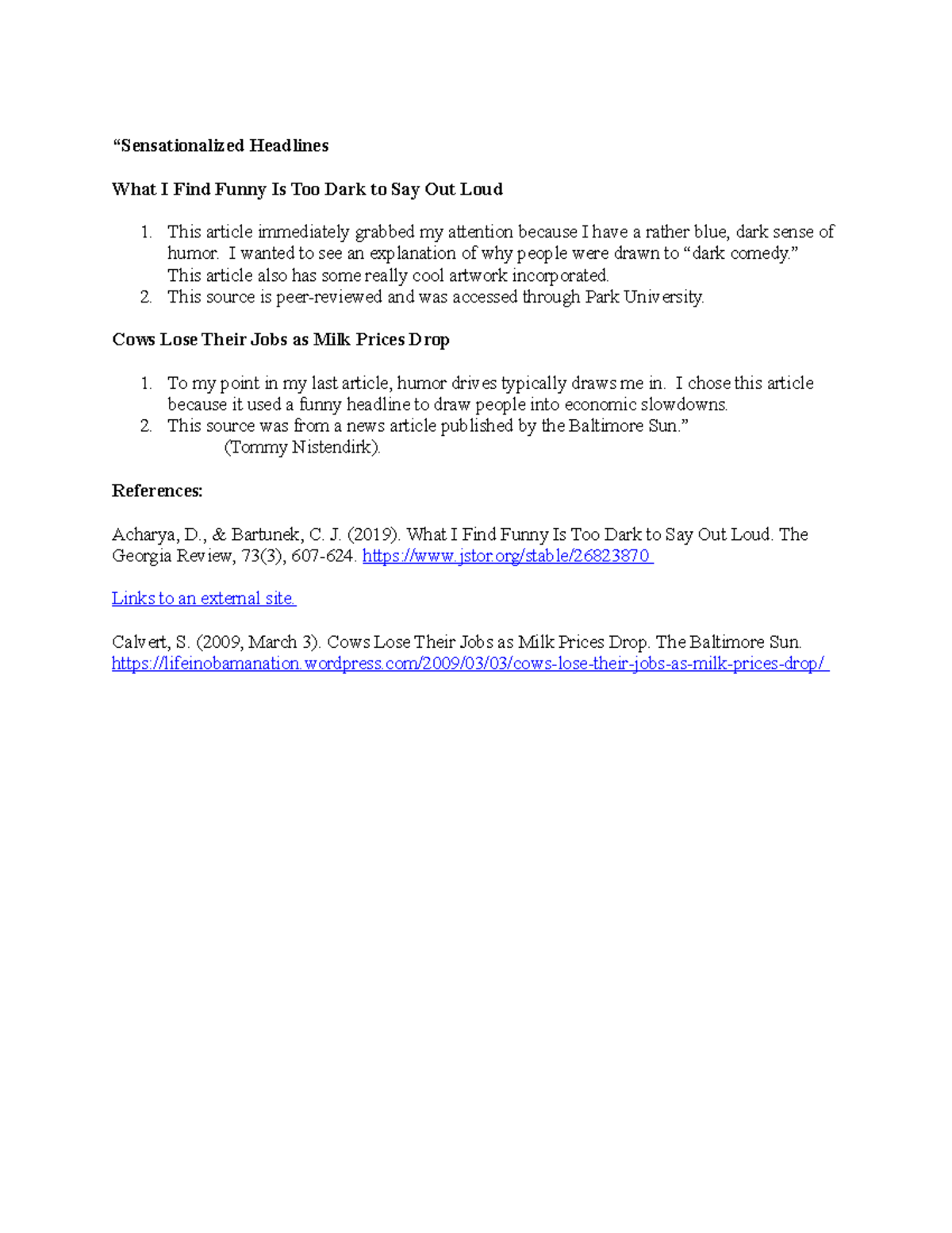 Sensationalized Headlines - “Sensationalized Headlines What I Find ...