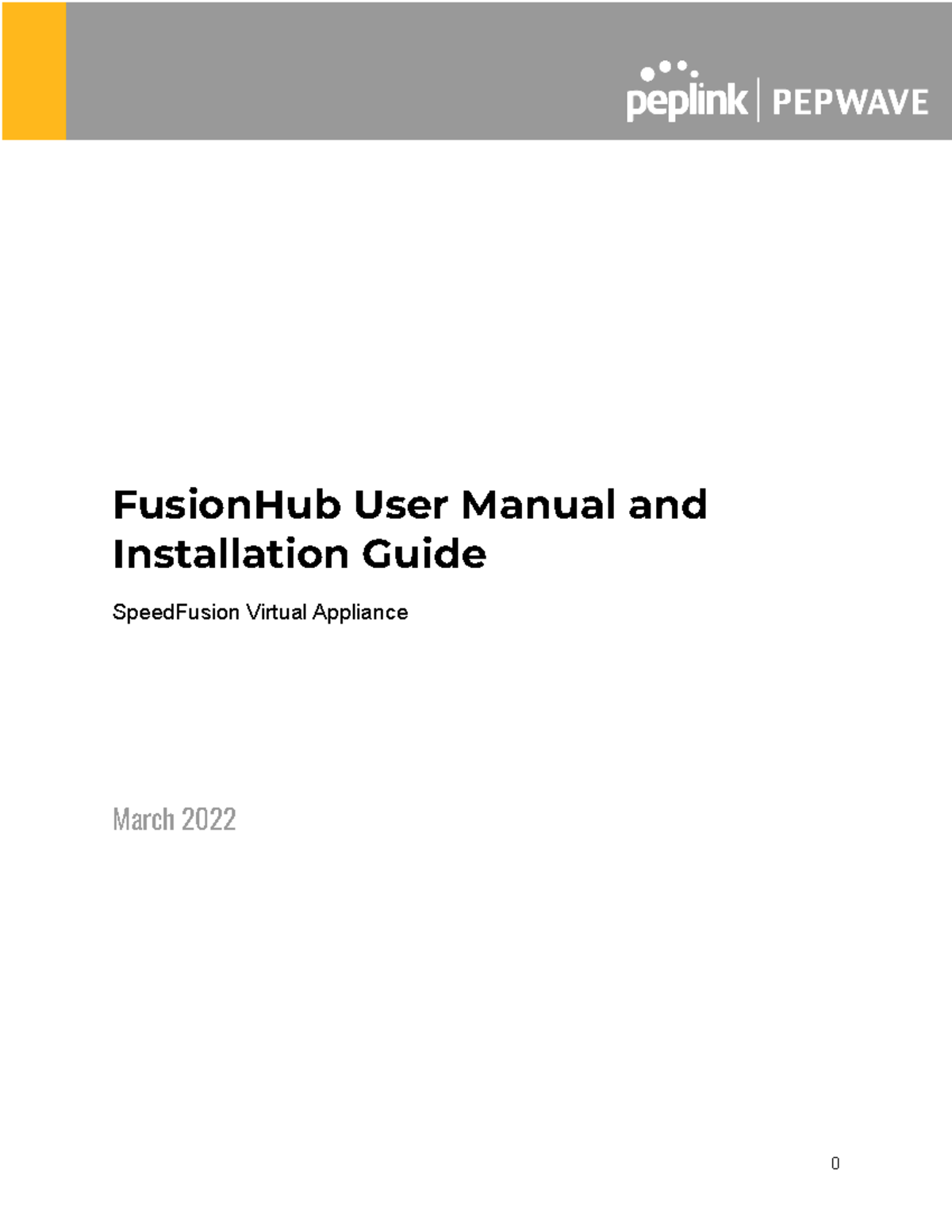Fusion Hub User Manual and Installation Guide - FusionHub User Manual and Installation Guide ...