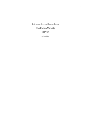 GCU Code of Conduct Reflection- APA Format - Reflection: GCU Code of ...