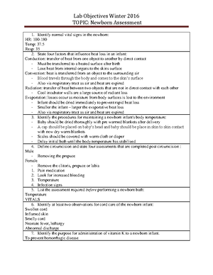 Critical Analysis - A list and description of some lab values. - Lab ...