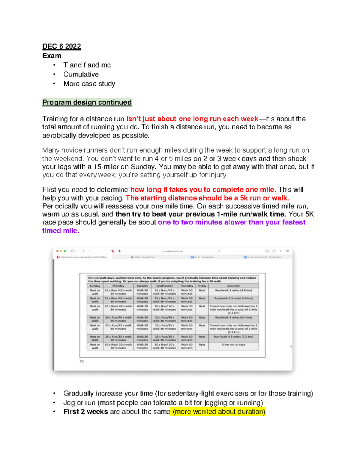 Lec 11 Notes Dec 6th - DEC 6 2022 Exam - T and f and mc - Cumulative ...
