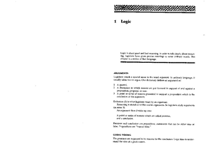 Basics of Logic-3 - Chapter 1 - Basics of Logic I. INTRODUCTION ...
