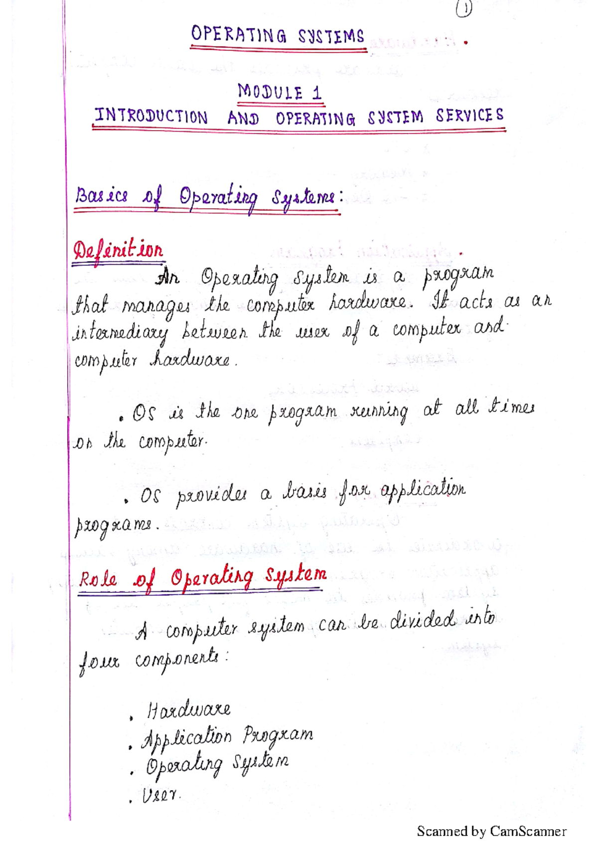 Module 1 OS - Computer Science - Studocu