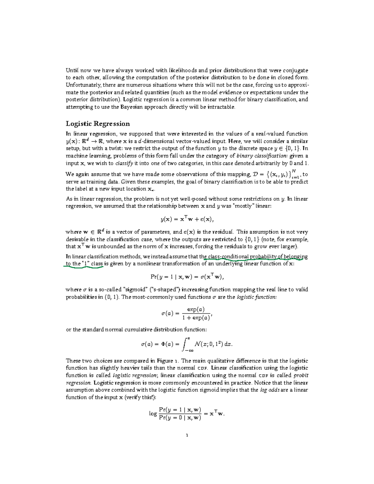 8 - Lecture notes - Until now we have always worked with likelihoods ...