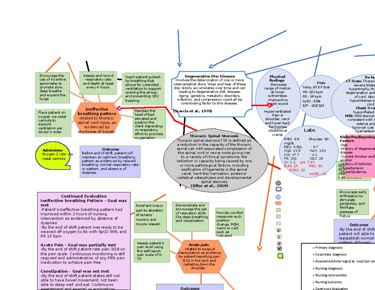 Spinal Stenosis Concept map - Encourage patient to increase fuid intake ...