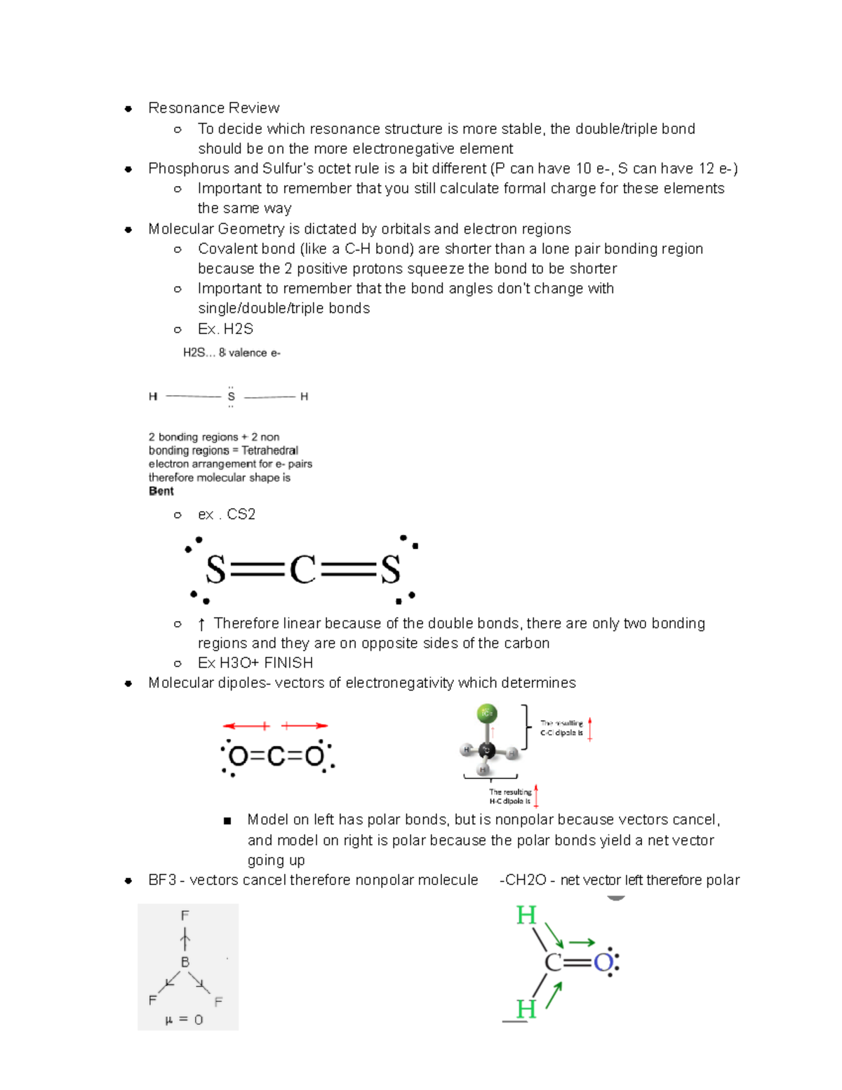 8 31 21 Notes - Resonance Review To decide which resonance structure is ...