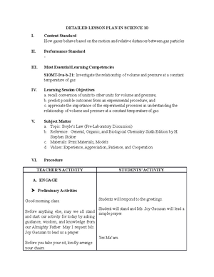 A Detailed Lesson Plan-Araling Panlipunan 9 Ekonomiks 2019 1204-115070 ...