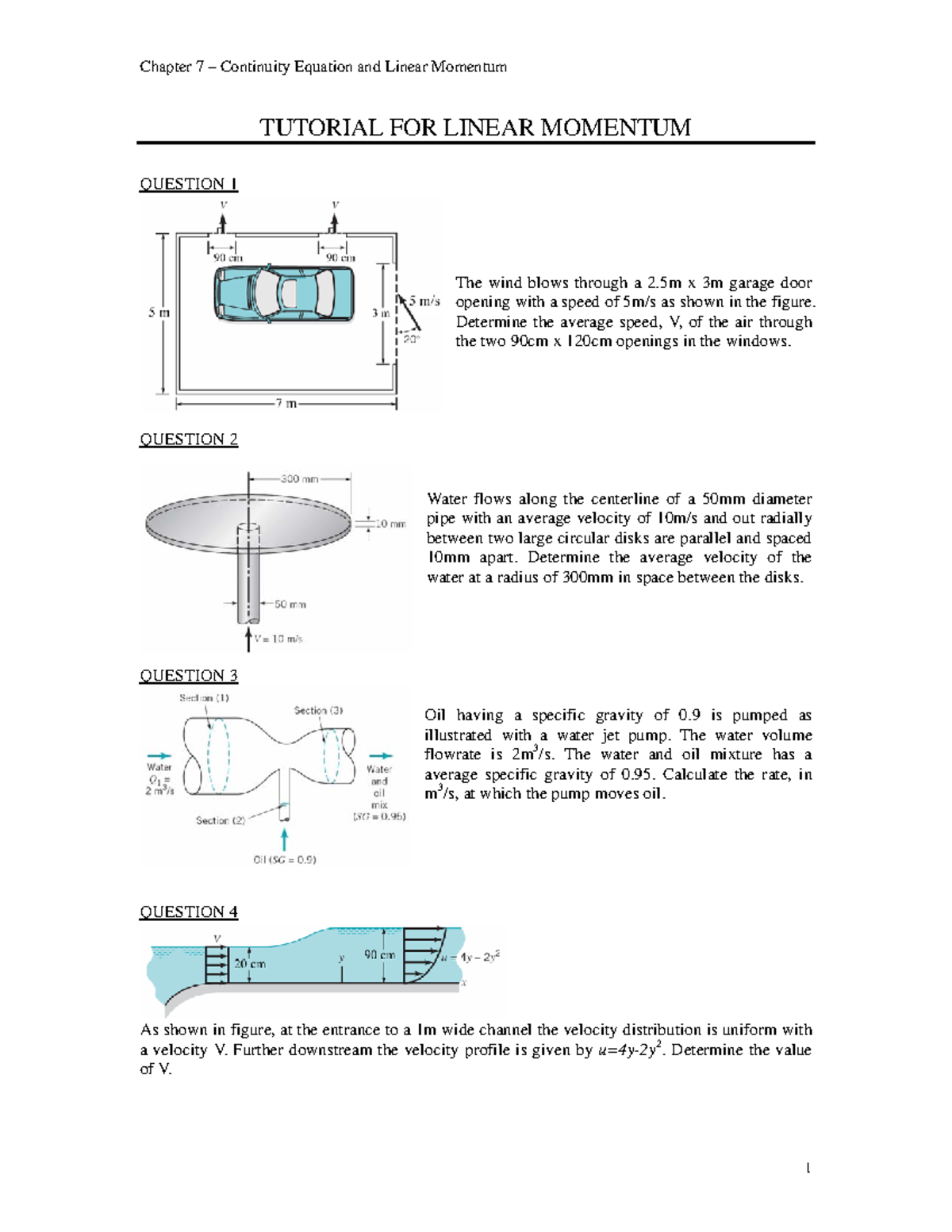 Momentum tutor 4 - Chapter 7 Continuity Equation and Linear Momentum ...