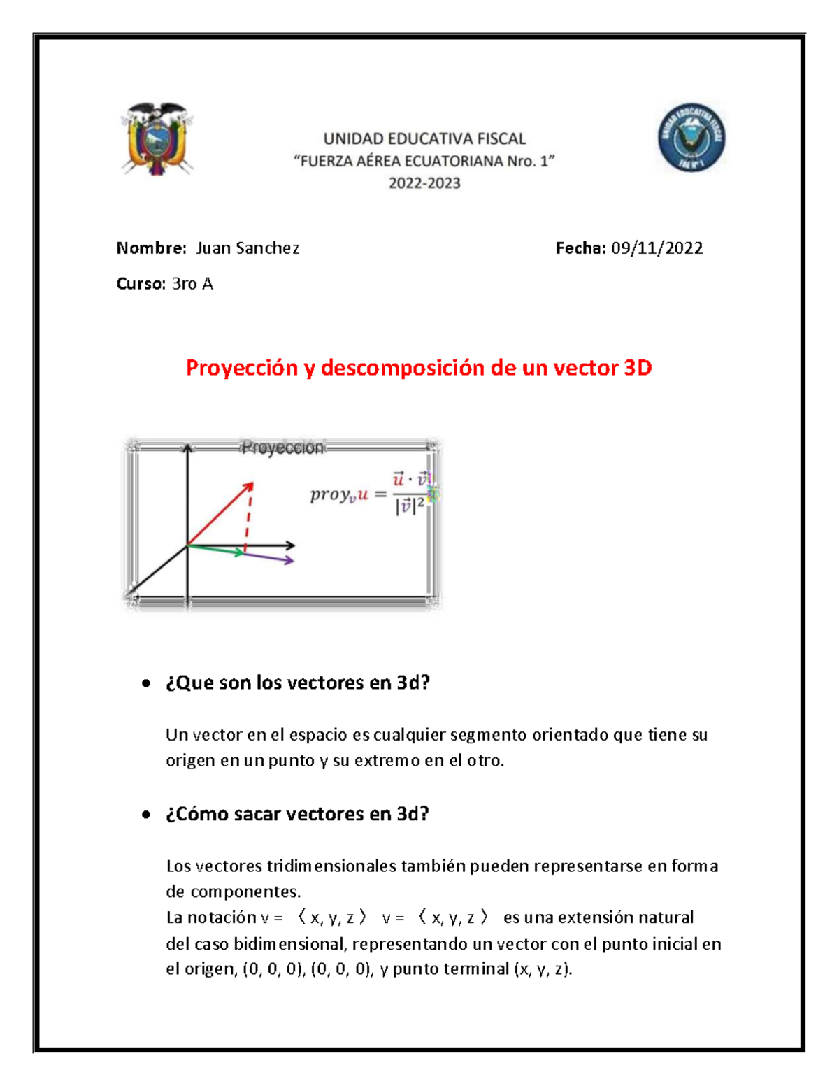 Informe Juan Sanchez - dsadsadsa - Nombre: Juan Sanchez Fecha: 09/11 ...