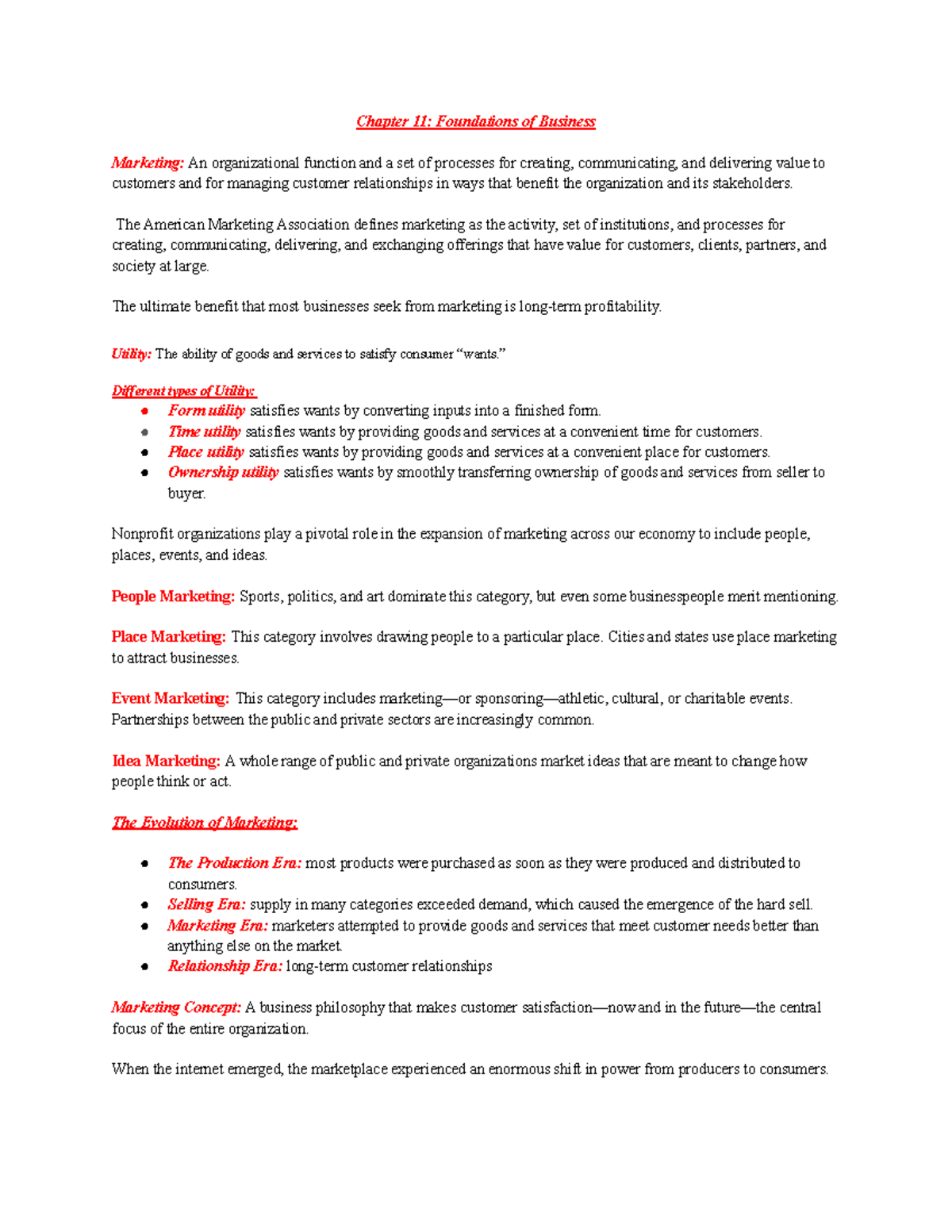 Chapter 11 Foundations of Business - Chapter 11: Foundations of ...