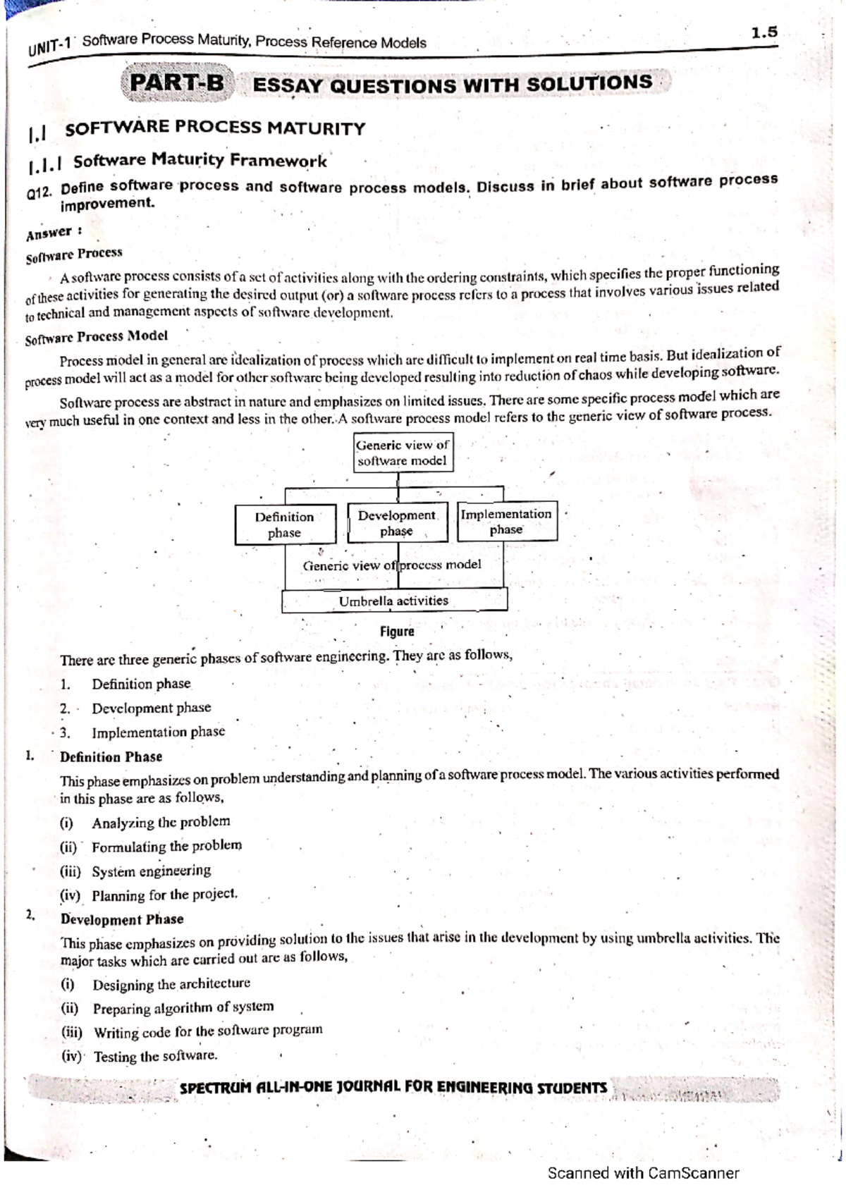 621894863 SPPM Unit 1 - Notes - 1 Software Process Maturity, Process ...