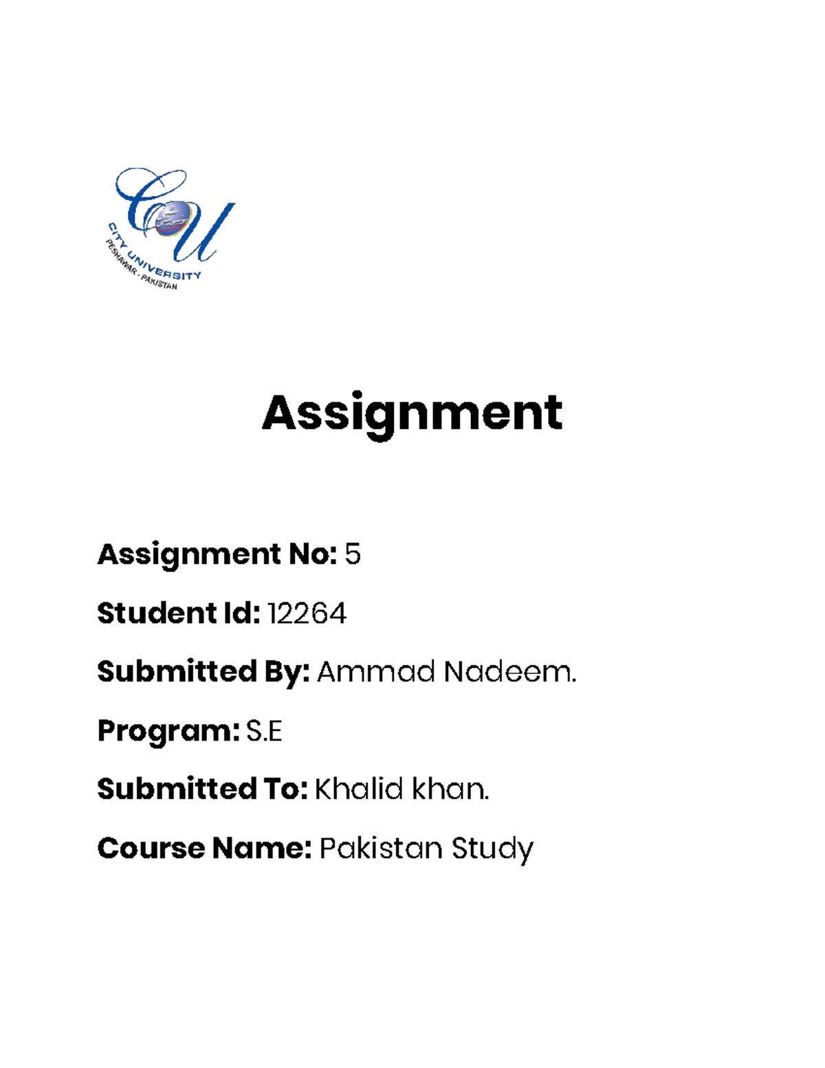 492799562 Islamic Provisions of 1956 Constitution of Pakistan BY 12264 - Assignment Assignment ...