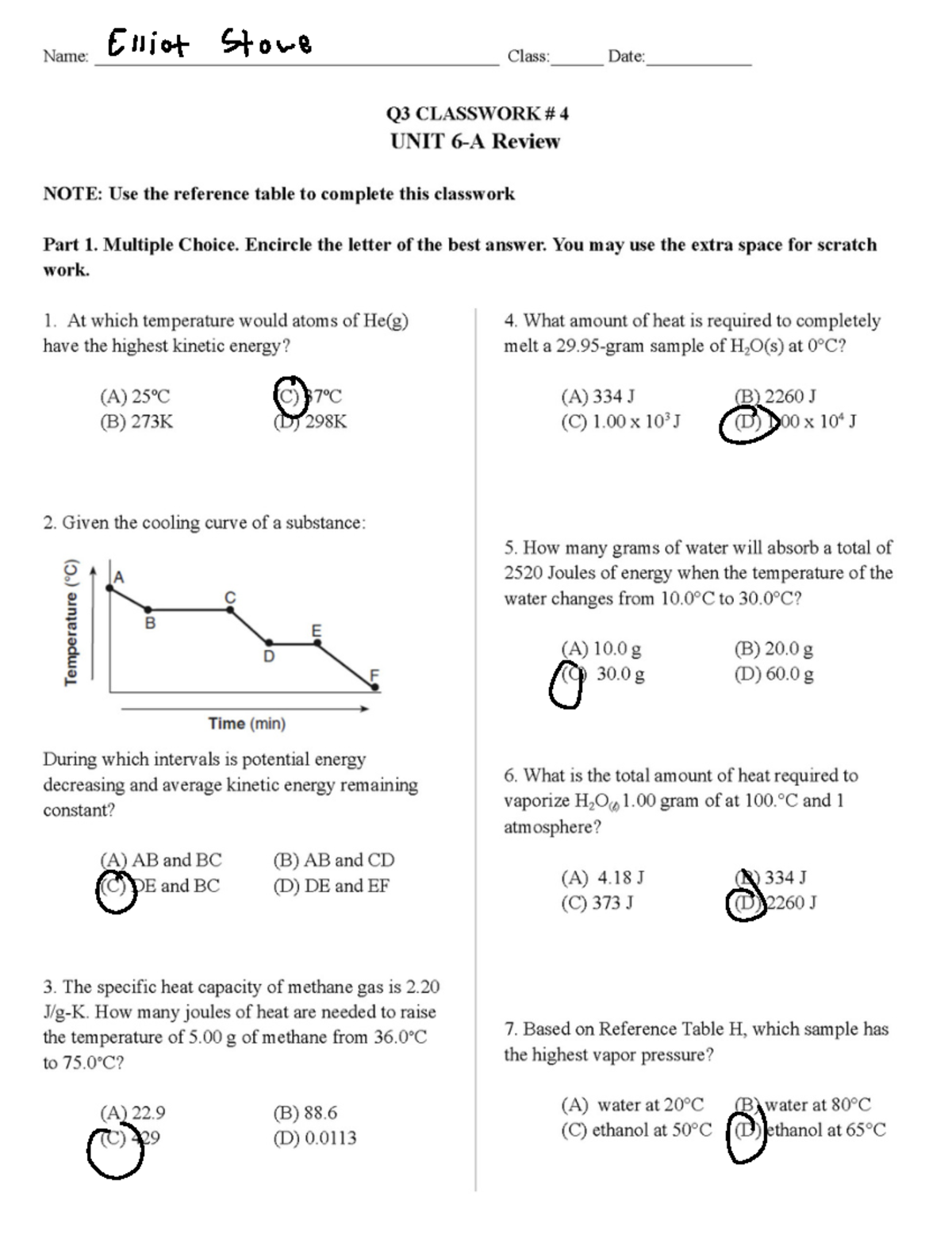 Worksheeetttttt - Physics - Elliot store O O O O O O O O O O ####### O ...