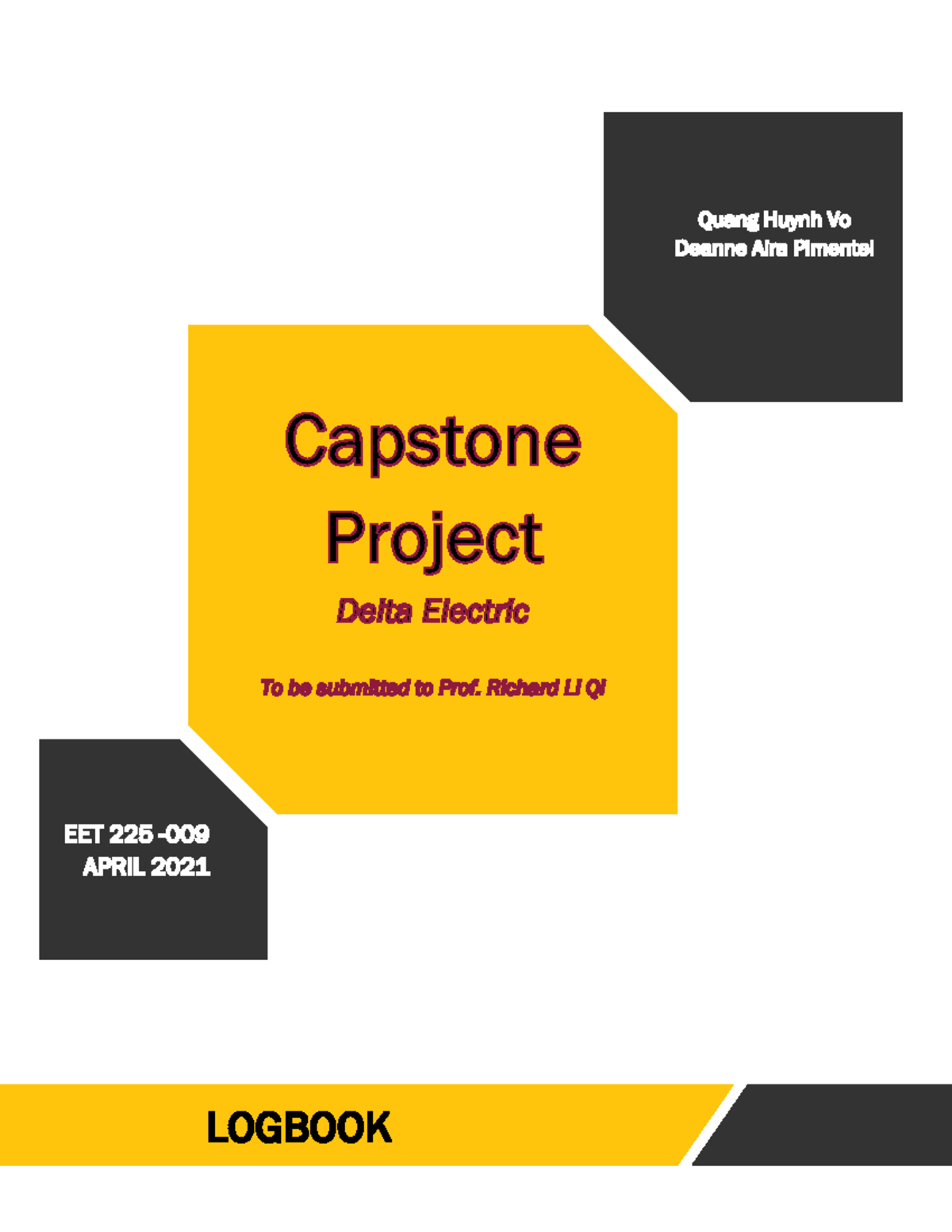 Logbook - Weekly logs - Conceptualization of the Project ...