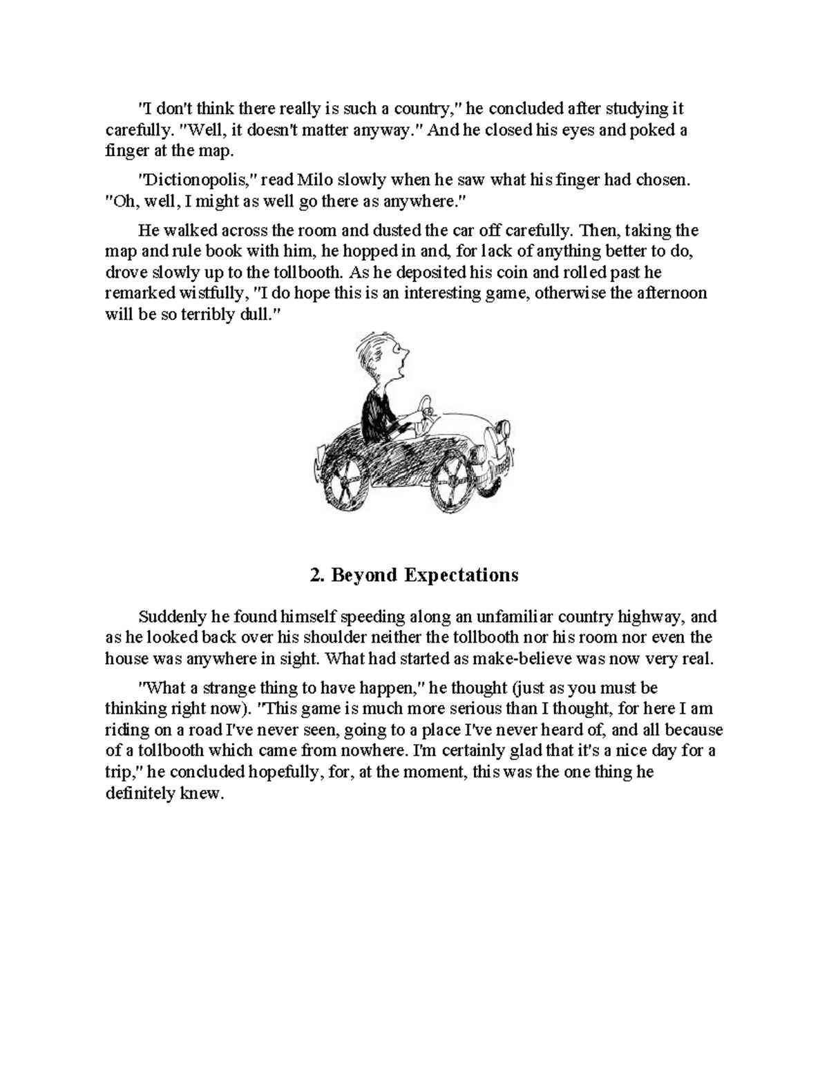 Maycol Umanzor Martinez - The Phantom Tollbooth Chapter 2 - "I don't ...