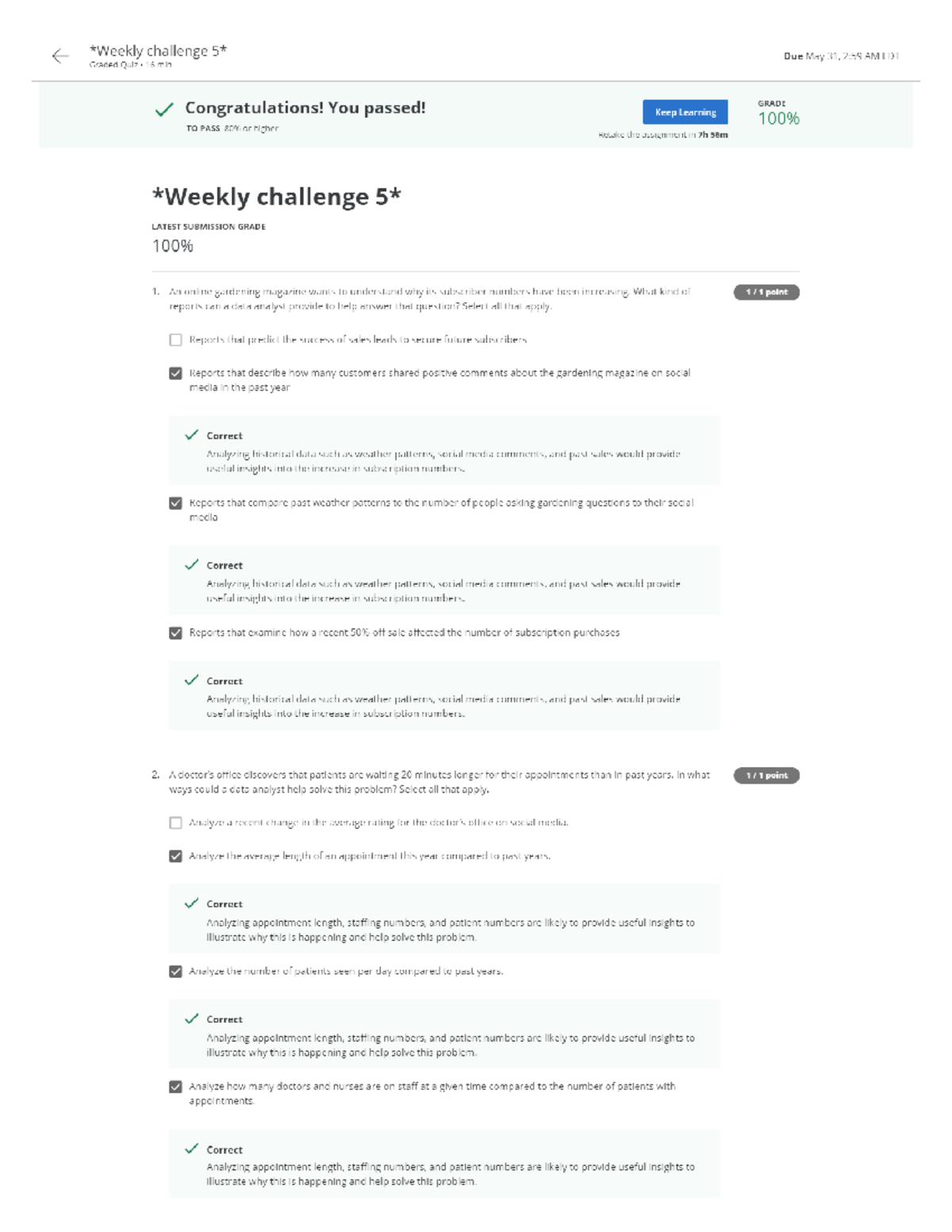 C1W5Q4-Weekly Challenge 5 - Nhập môn AI - Studocu