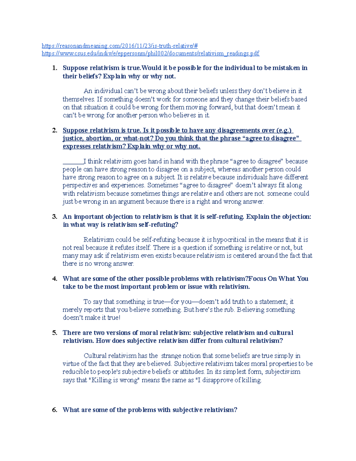 Global Relativism Study Question - reasonandmeaning/2016/11/23/is-truth ...