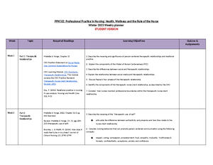 NSE 101 communication weekly outline Final Aug 24, 2023 2 - Weekly ...
