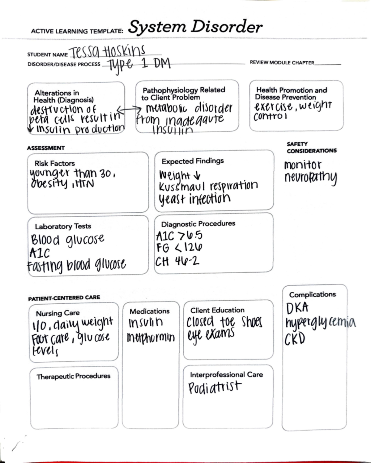 Diabetes active learning templates - ACTIVE LEARNING TEMPLATE: System ...