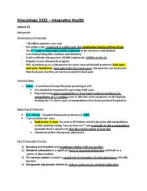 3025 Integrative Health Midterm - Week 1 - Lecture 1 Allopathic ...