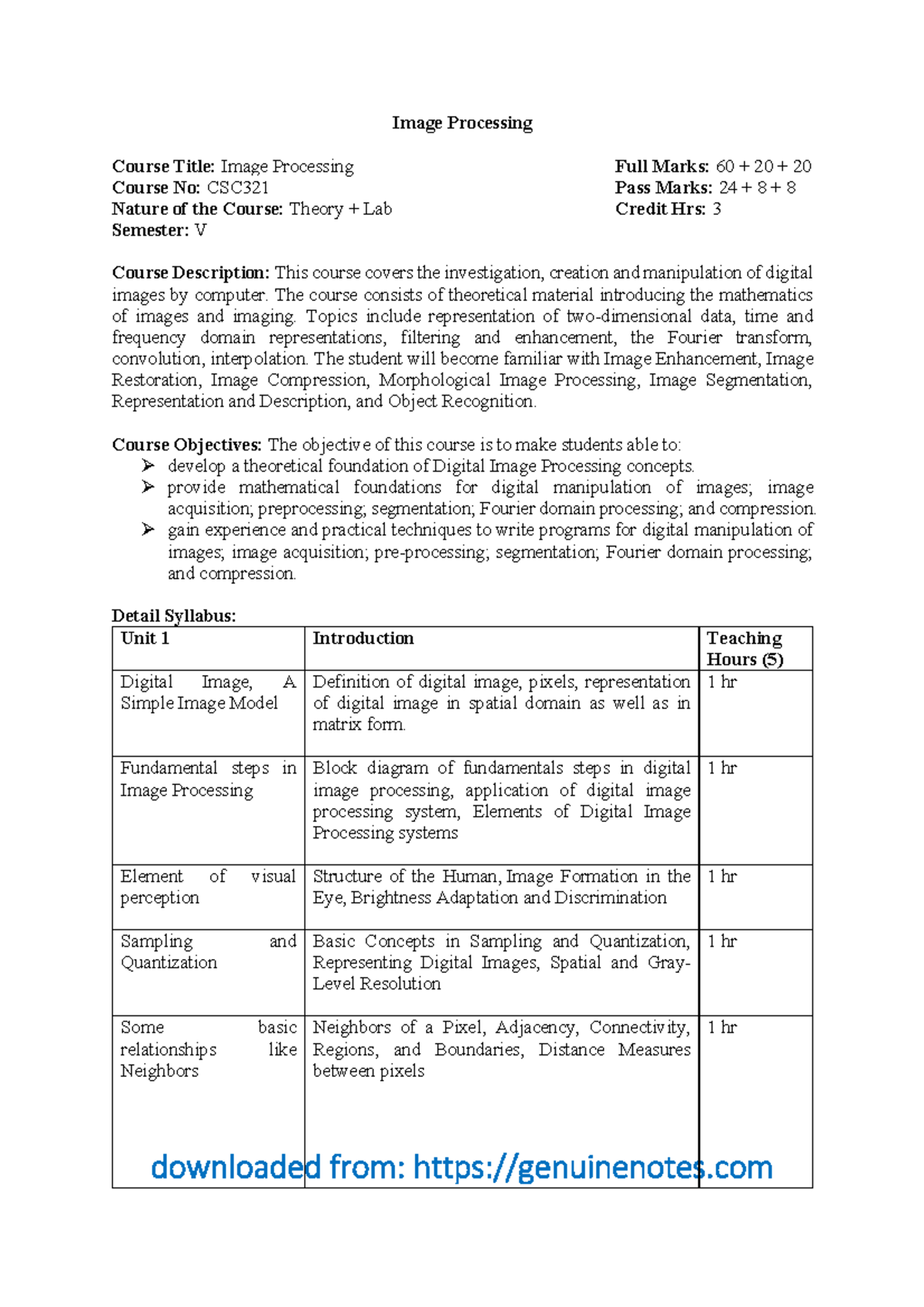 CSC321-Image-Processing - Image Processing Course Title: Image ...