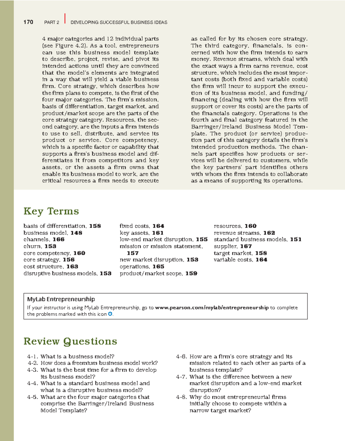 8 - Entrepreneurship - Chapter 4 - Developing AN Effective Business ...