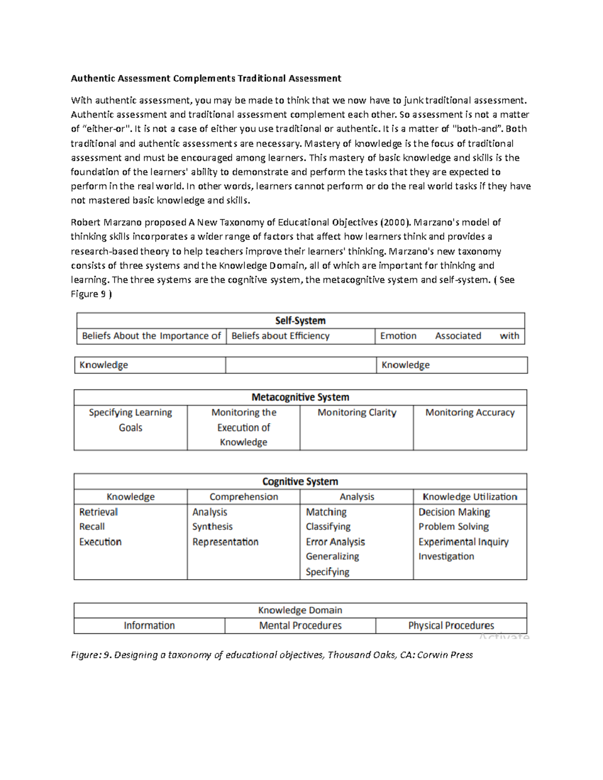 Authentic Assessment Complements Traditional Assessment - Authentic ...