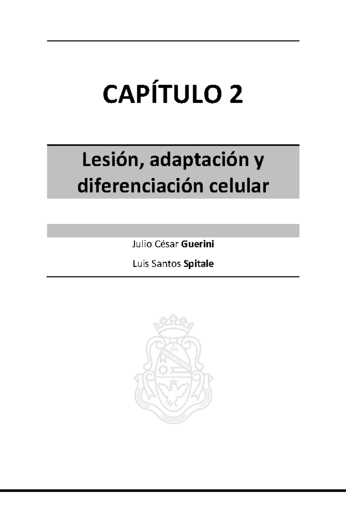 Lesión adaptación y diferenciación celular - Warning: TT: undefined function: 32 Warning: TT ...