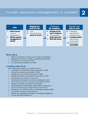 Personnel training N6 summary - PERSONNEL TRAINING N MODULE ONE ...