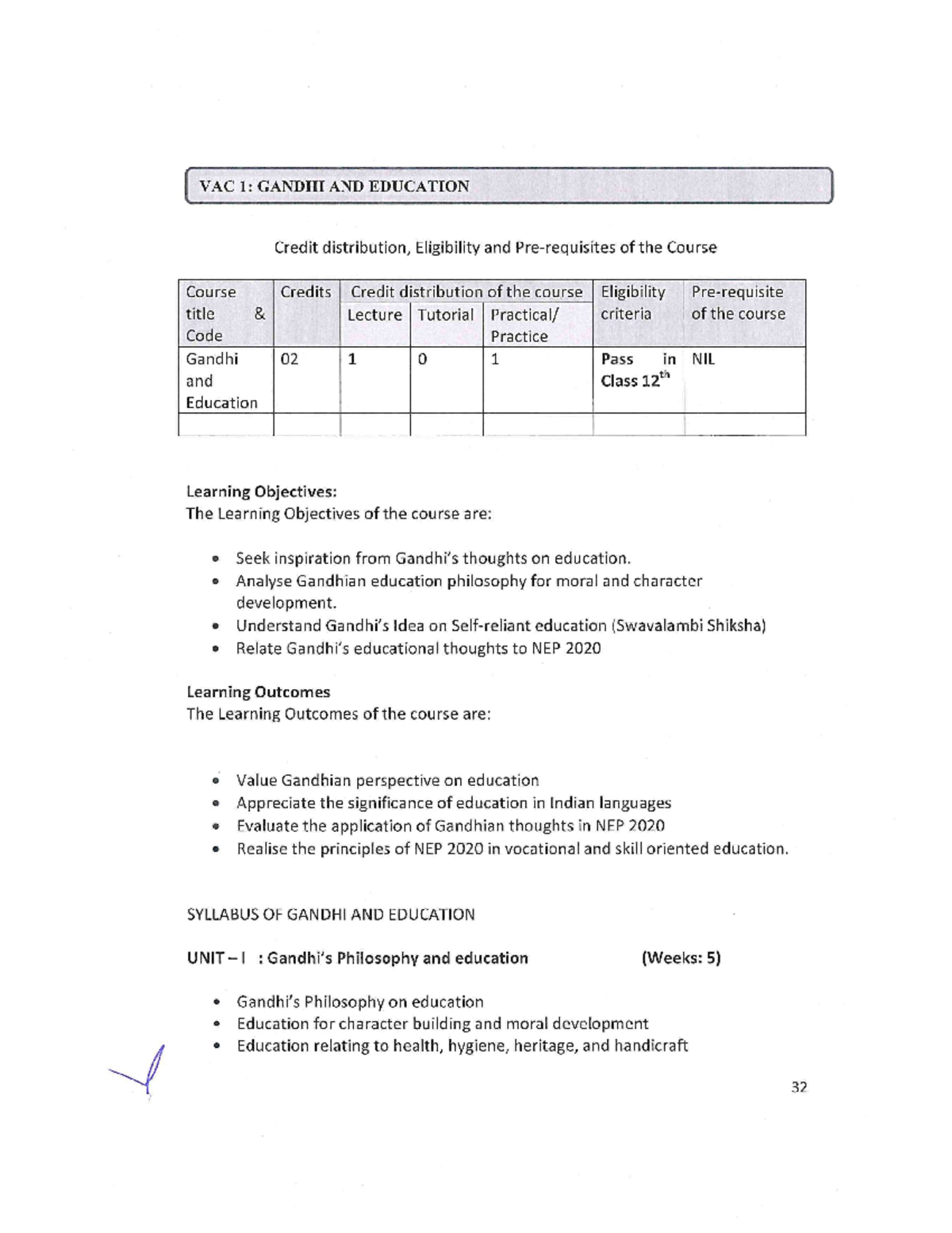 Gandhi and education - BA History Honours - Studocu