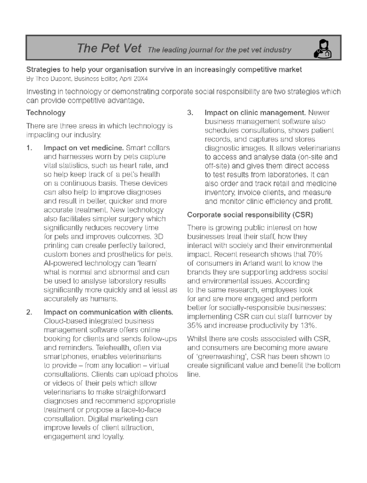 SBL March June 2024-Article from The Pet Vet - The Pet Vet The leading ...