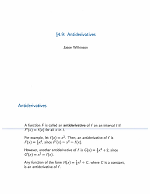 Math Notes 2 - Math 2A - Studocu