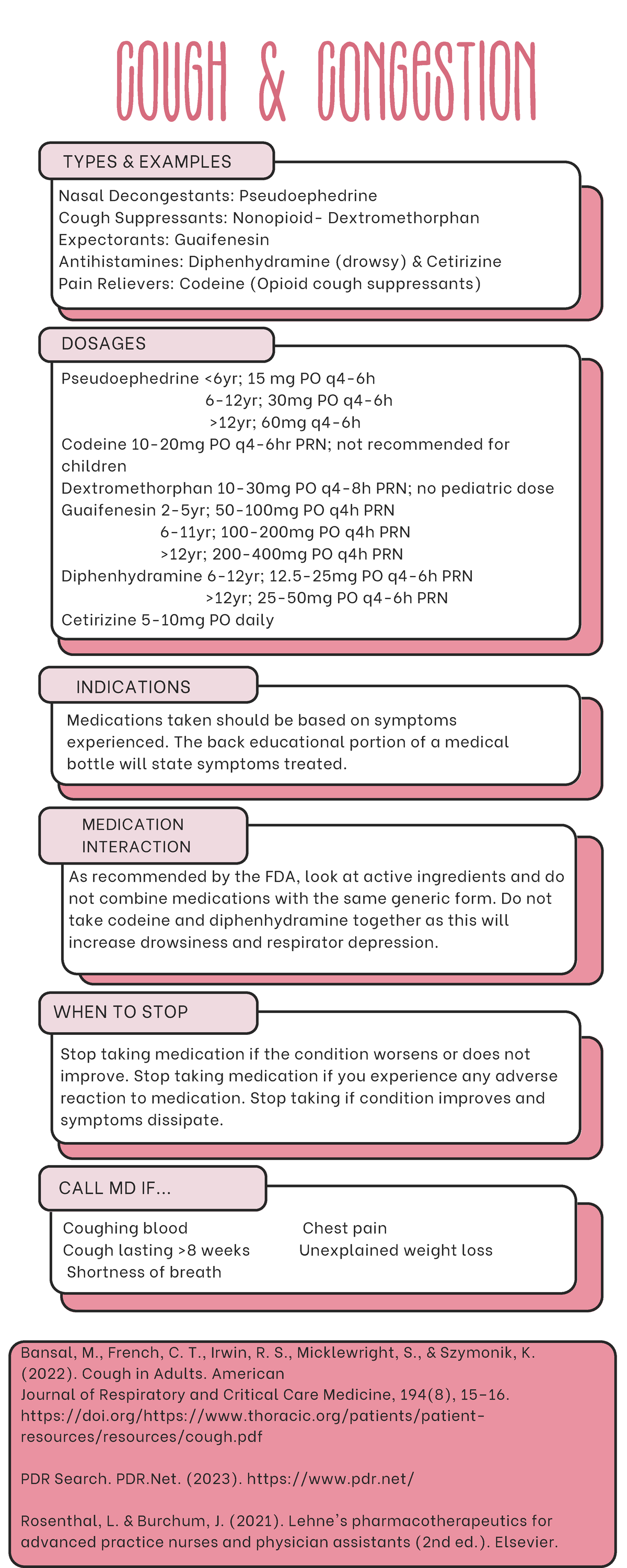 Cough & COngestion - Patient education flyer on the topic of common ...
